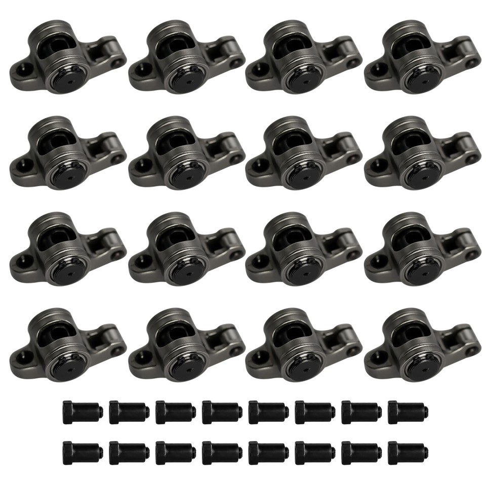 1.6 Ratio 3/8" Roller Rocker Arms Kit Stainless Steel Fits Chevy SBC ...