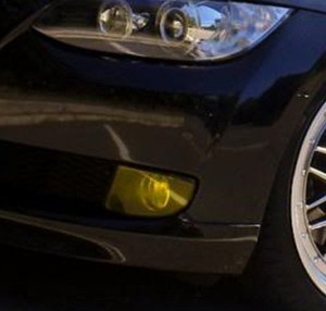 FOR 07-13 BMW E92 E93 3 SERIES COUPE Fog light Yellow TINT PreCut Vinyl ...