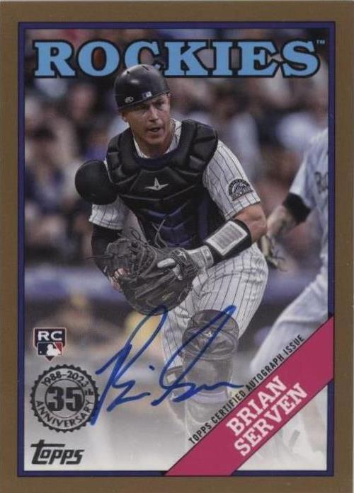 2023 Topps Series 1 - 1988 Topps Baseball Autographs Brian Serven #88BA ...