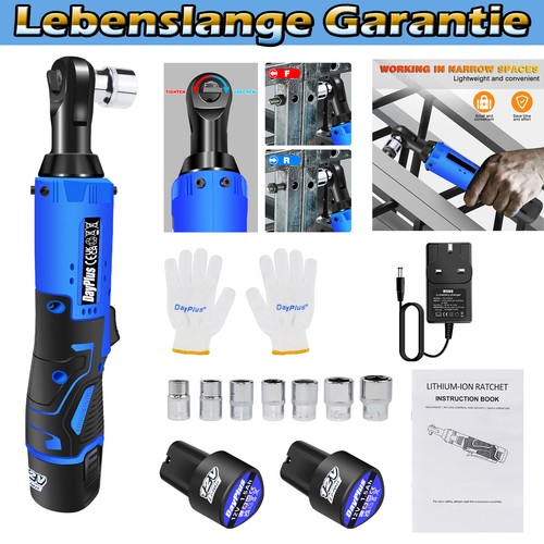2 Akku-Ratsche Ratschenschl ssel Elektrische Knarrenschl ssel Satz 3/8 ...