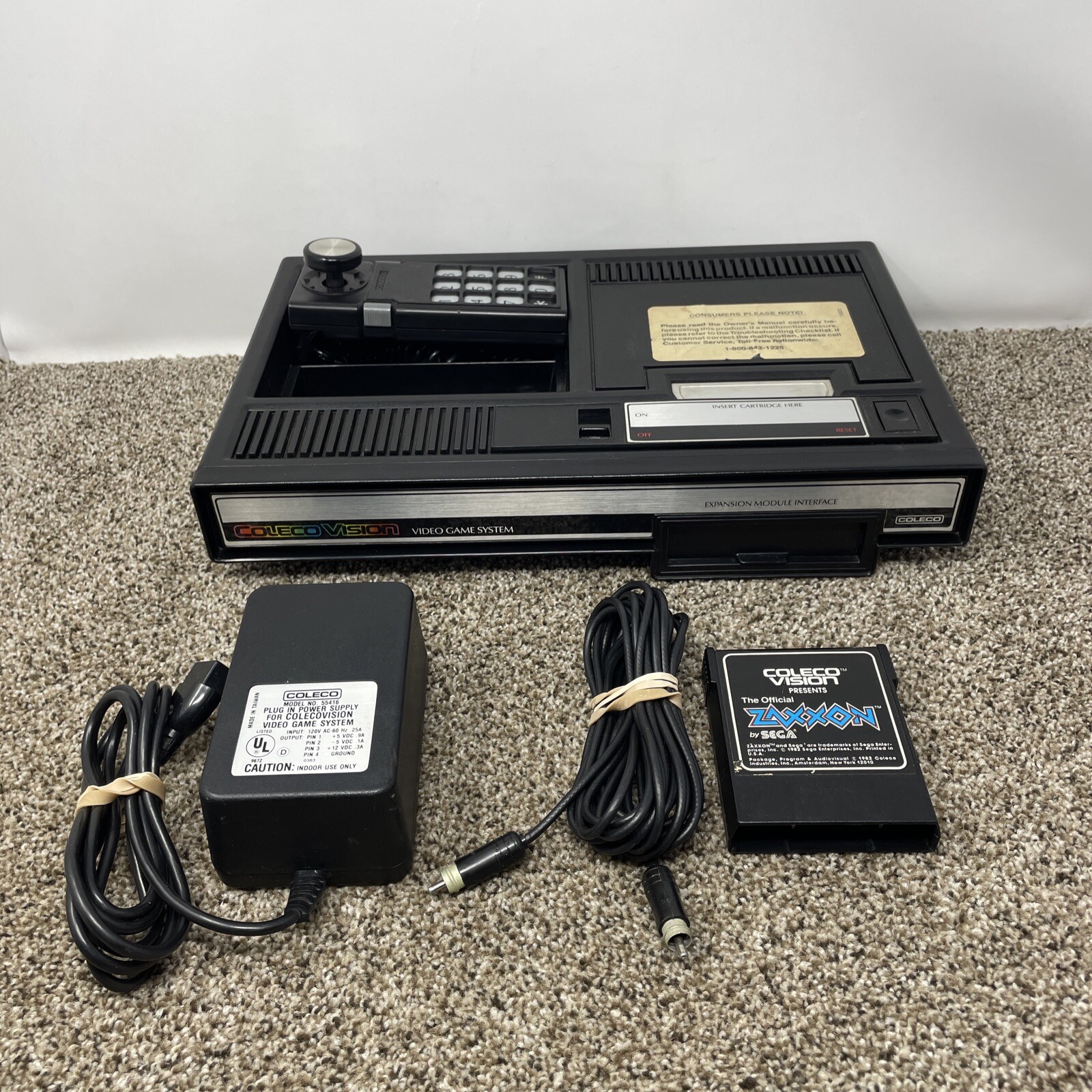 Colecovision Console Bundle Lot With Game 100% TESTED WORKING ...
