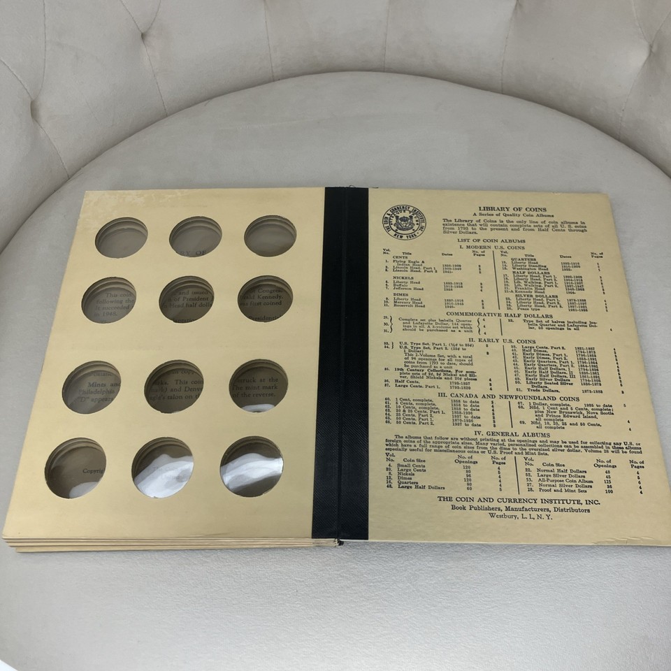 Library Of Coins 1964- John F Kennedy JFK Head Half Dollars Coin Album ...