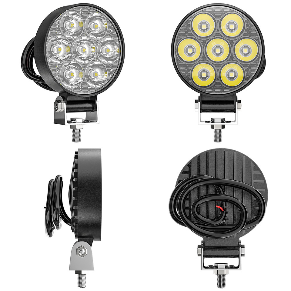 4PC 120W LED Flood Work Lights Fit Caterpillar Construction Equipment ...