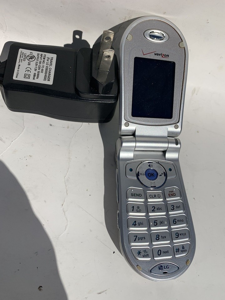 LG VX4500 Verizon Silver Flip Cell Phone Bundle Tested Works | eBay