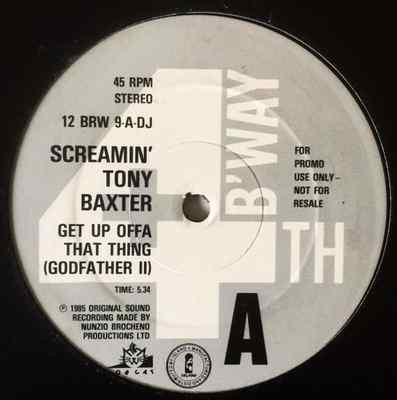 SCREAMIN' TONY BAXTER - Get Up Offa That Thing (12") (Promo) (VG-/G++ ...