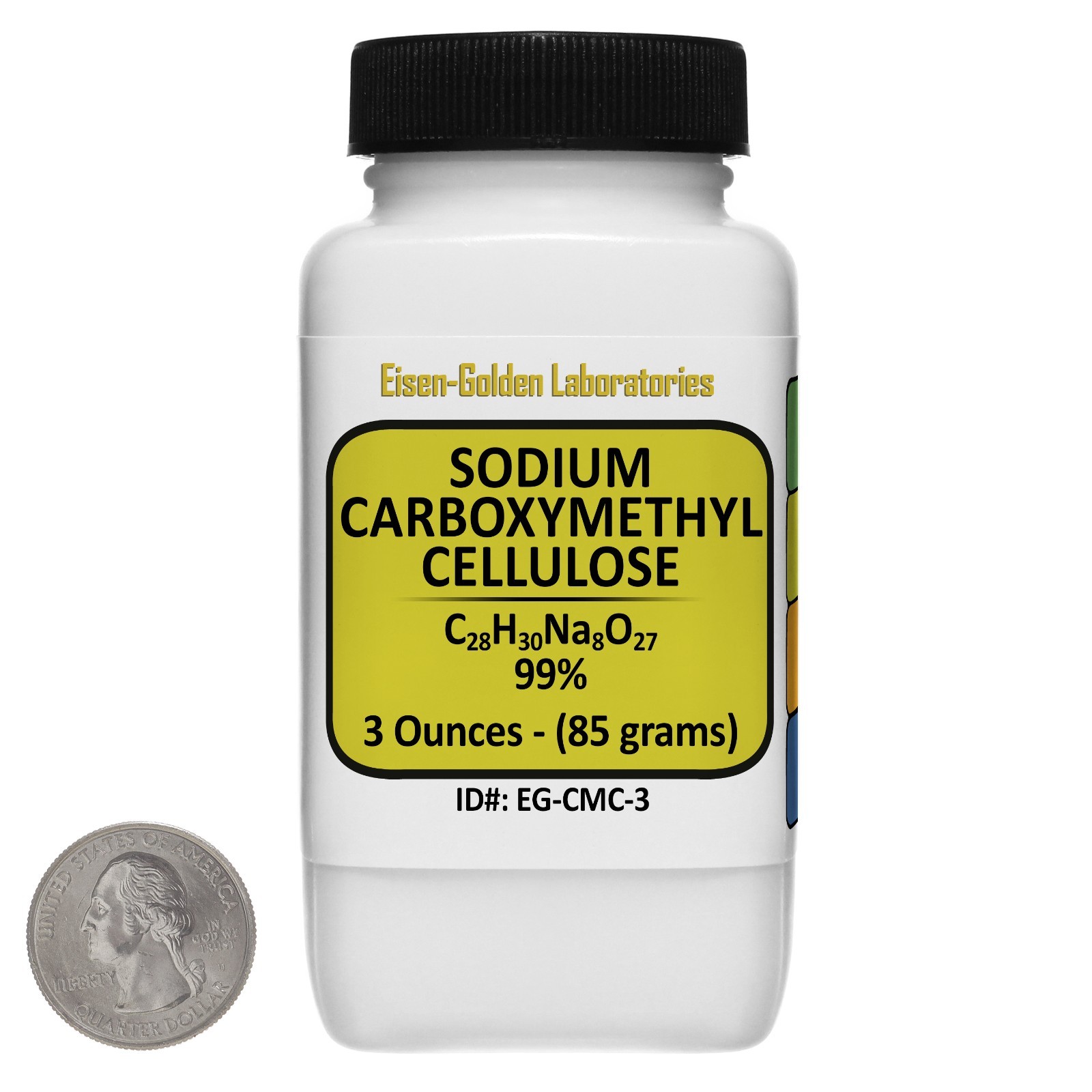 Sodium Carboxymethyl Cellulose [CMC] 99% Food Grade Powder 3 Oz in a ...