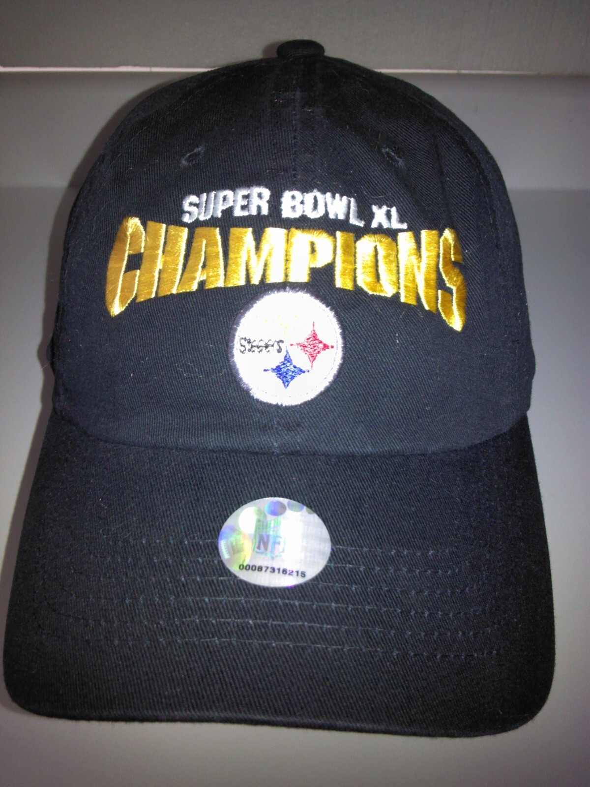 Pittsburgh Steelers Super Bowl XL Champions Headmaster Cap NFL NWT New ...