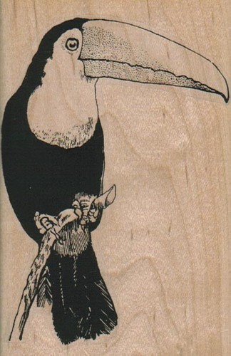 Toucan Large 2 3/4 x 4 1/4" Rubber Stamp, Bird Stamp, Toucan Stamp | eBay
