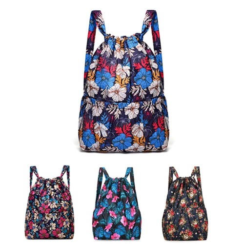 Nylon Drawstring Bag Large Capacity Foldable Sackpack Waterproof Bag ...