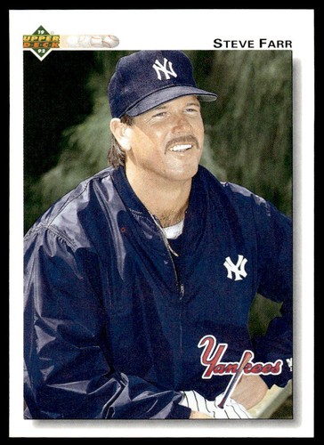 1992 Upper Deck 48 Steve Farr New York Yankees Baseball Card | eBay