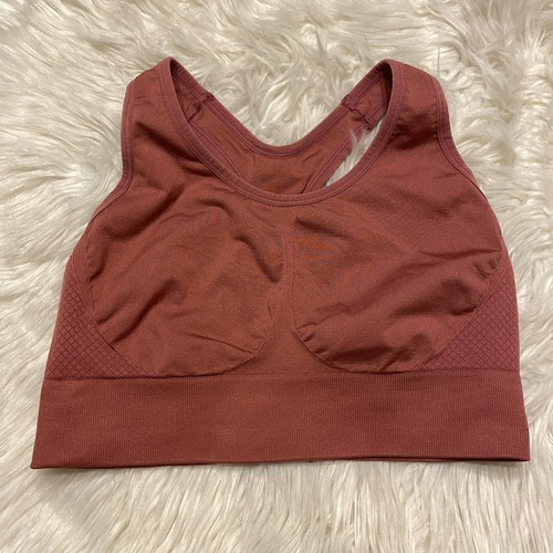 Soma Medium Sports Bra Pink Seamless Keyhole RacerBack Wireless | eBay