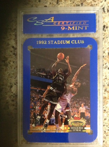 1992.93 TOPPS STADIUM CLUB BASKETBALL SHAQUILLE O,NEA RC CSA 9 MINT RC ...