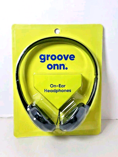ONN Groove On-Ear Headphones Adjustable Lightweight 3.5 mm Aux 4ft ...
