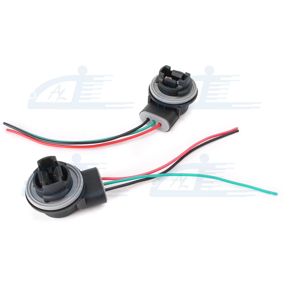 2x 3157 3357 4157 3057 3457 LED Bulb Brake Turn Signal Light Socket ...