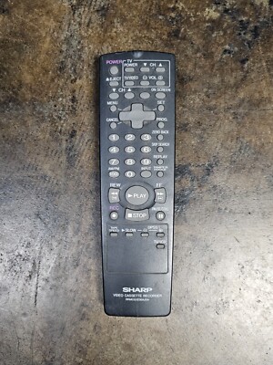 SHARP RRMCG1236AJSA VCR Video Cassette Recorder Remote Control | eBay
