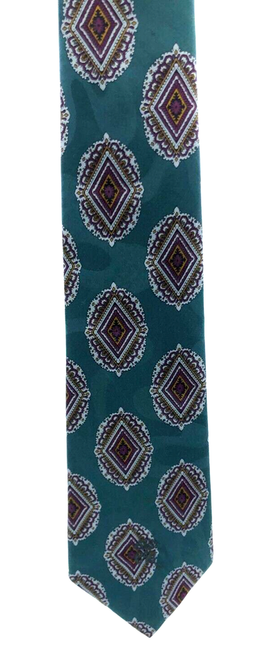 Countess Mara Necktie All Silk Made In USA Imported Silk Green 55 inch ...