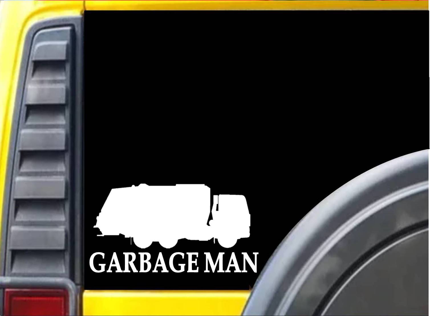 Garbage Man sticker L229 8" vinyl trash truck decal | eBay