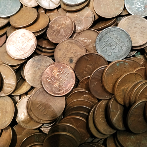 USA LINCOLN WHEAT CENTS 500 COINS IN BAG FEDERAL RESERVE MINNEAPOLIS | eBay