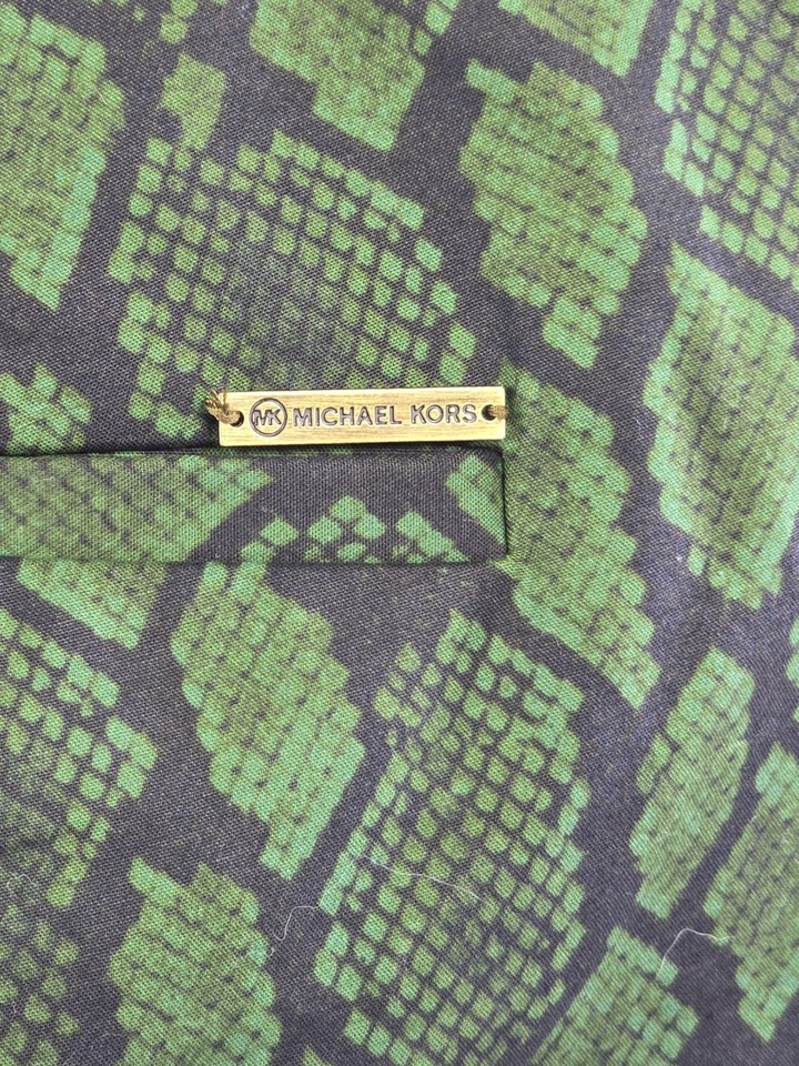 Michael Kors Women's Diamond Python Snake Straight Ankle Pants Size 12 ...