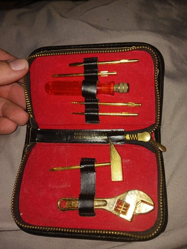 Vintage Mini-tools Kit Screwdriver W/4 Tip Hammer Wrench In Ground ...