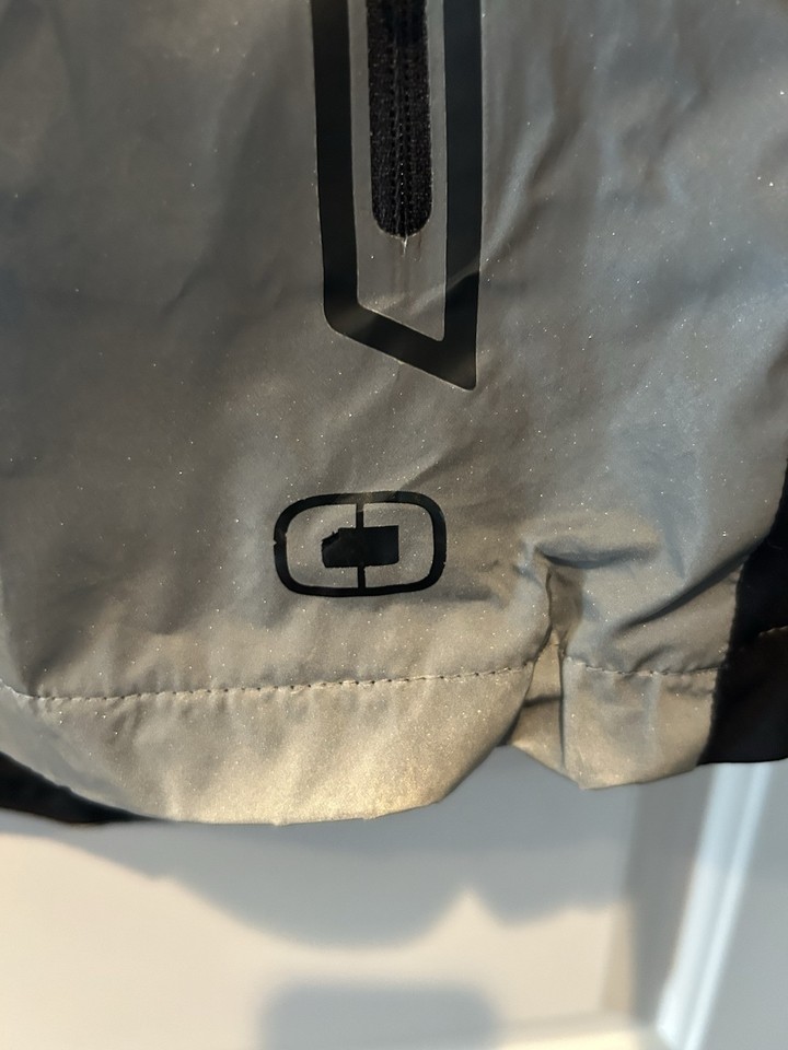 OGIO ENDURANCE Windbreaker Jacket Men’s Large Silver Reflective 3M Audi ...