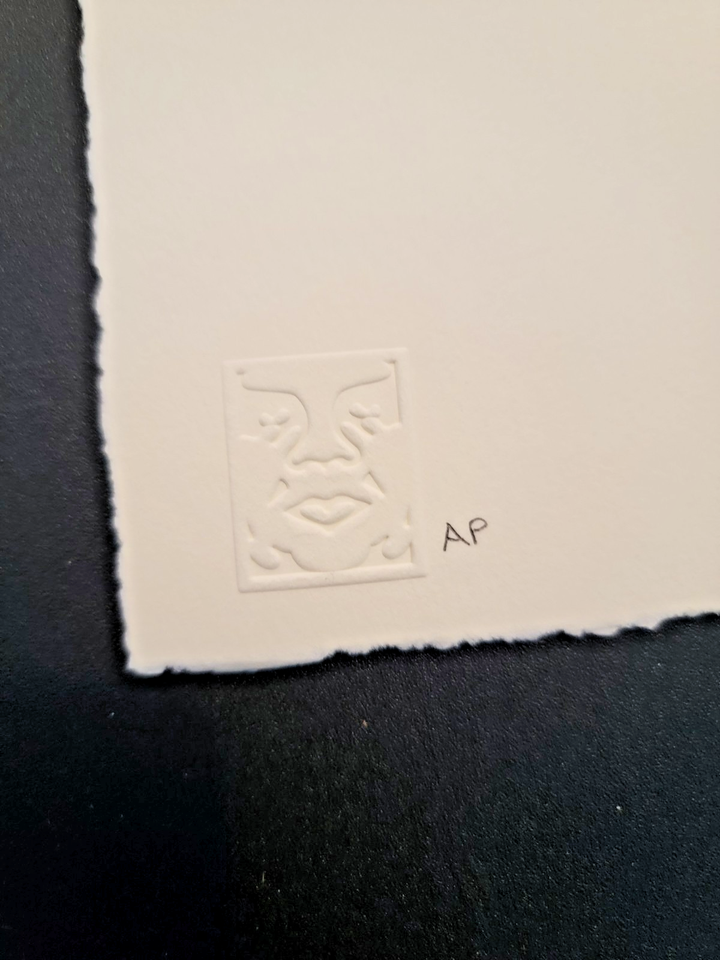 Shepard Fairey Obey With Caution Letterpress Print Signed AP Rare ...