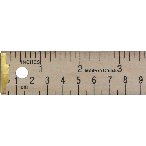 Dritz Wood Metal Tips Yardstick Ruler, 1/4 x 36-Inch, Natural | eBay