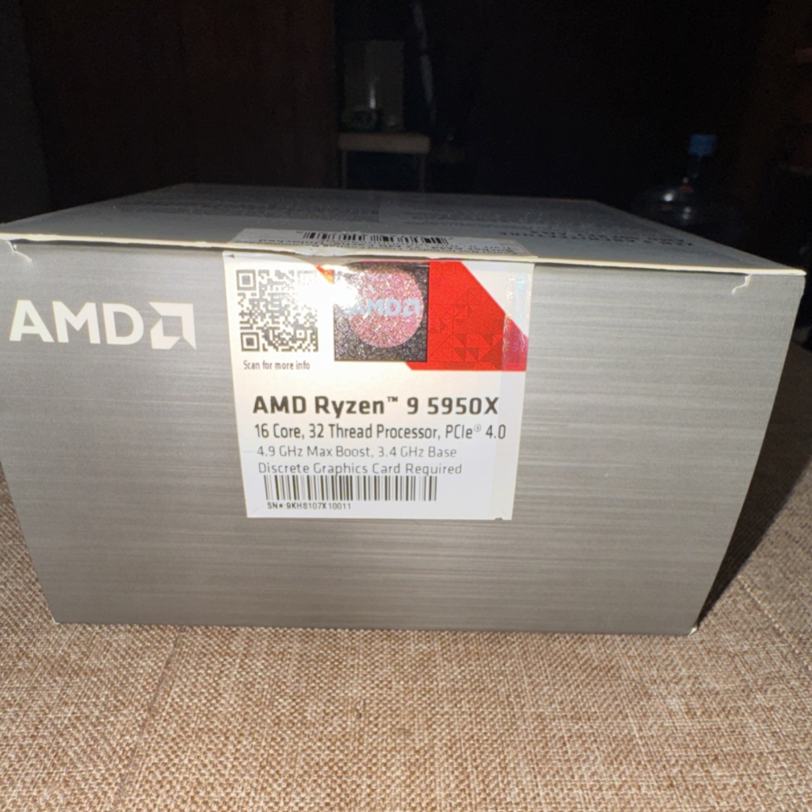 AMD Ryzen 9 5950X 16-Core 32-Thread Processor 4.9GHz 72MB Cache Socket ...
