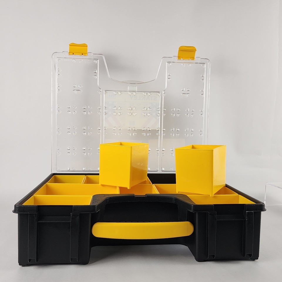 Stanley Deep Pro Organizer w/ 10 Removable Bins – Heavy-Duty Storage ...