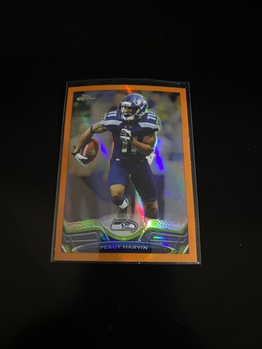 Percy Harvin 2013 Topps Chrome Orange Refractor football card Seahawks ...