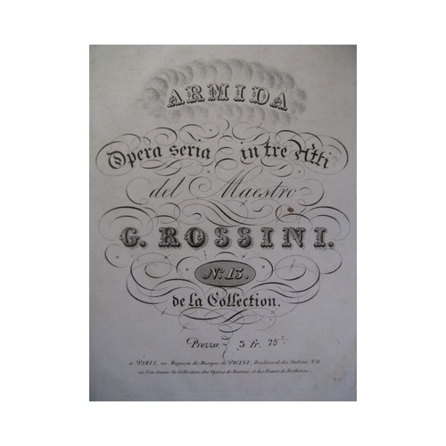 Rossini G.Armida Opening Piano ca1820 | eBay