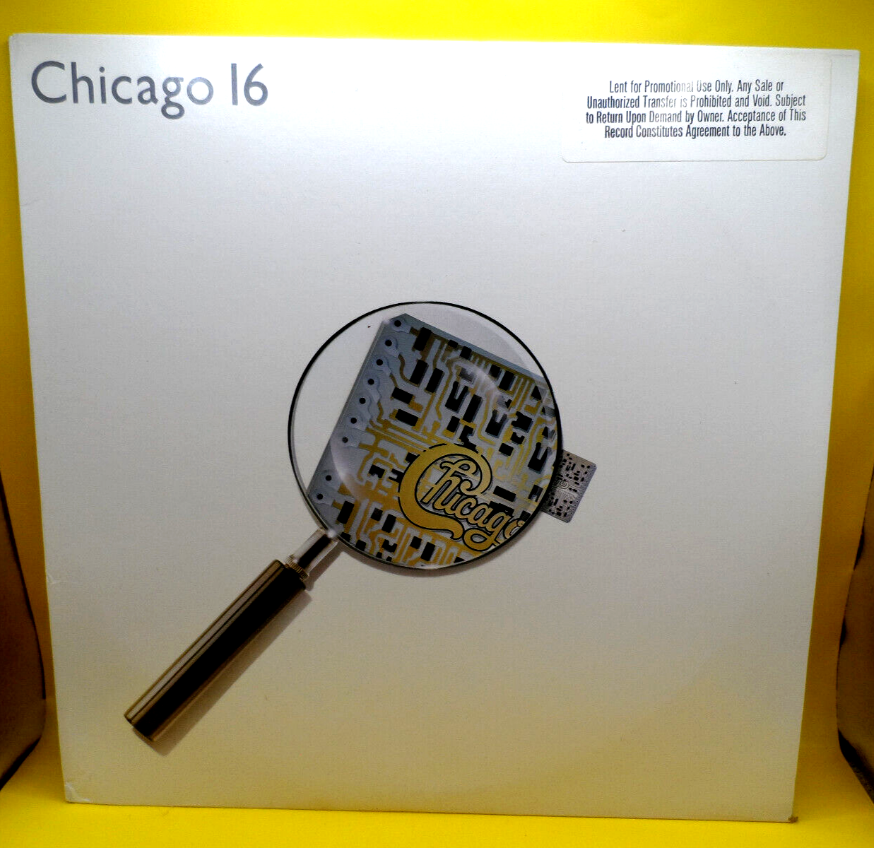 CHICAGO "Chicago 16" Vinyl LP PROMO Warner Brothers Full Moon 1-23689 ...