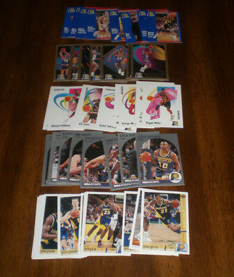 FIVE 1990's INDIANA PACERS BASKETBALL TEAM SETS | eBay