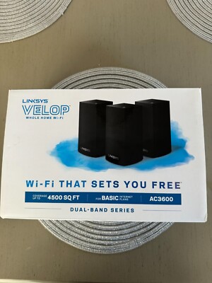 Linksys Velop AC3600 Wireless Router 3 Piece Dual Band Series | eBay