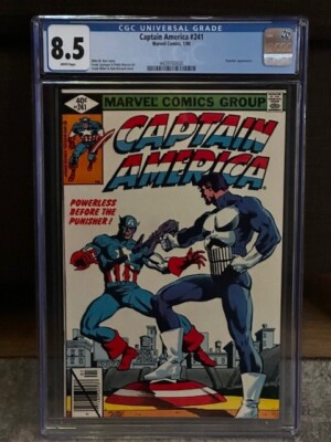 Captain America 241 CGC NM Bronze Age Comic Punisher Frank Miller Cover ...