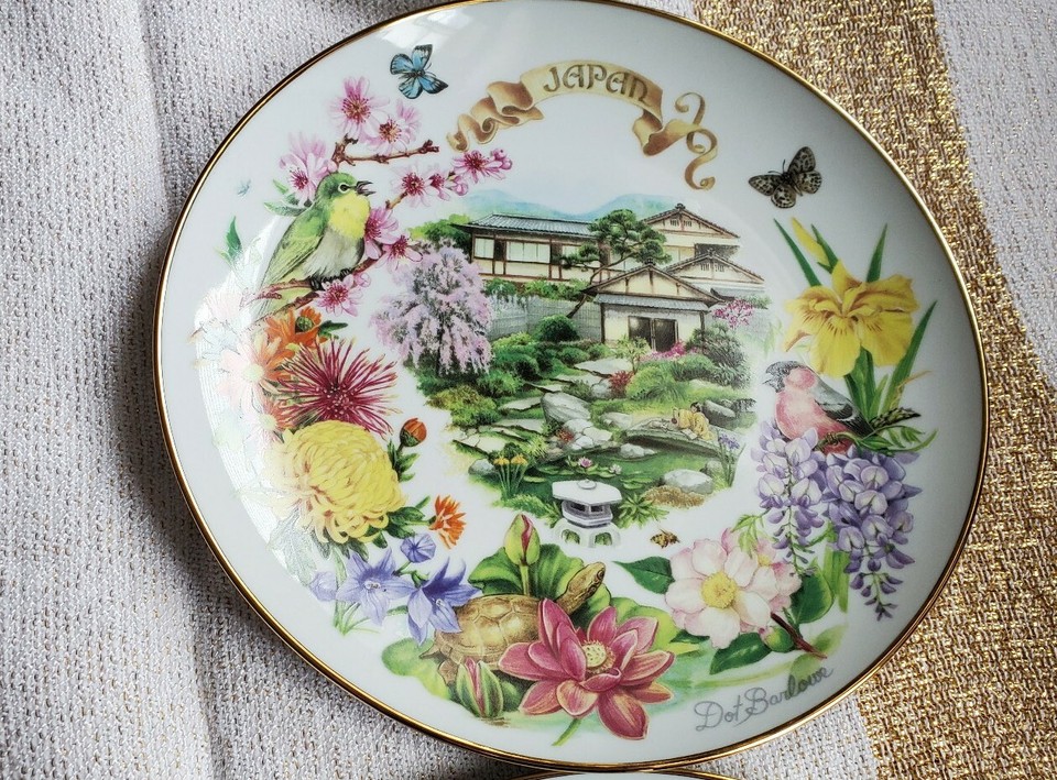 Recco 1988 Gardens Of Beauty Plate Collection 1st-7th issue numbered | eBay