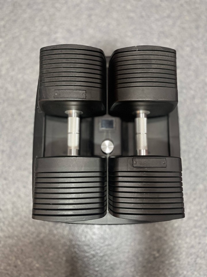 Magnetic Adjustable Dumbbells NordicTrack | 5lbs - 50lbs All Black | eBay