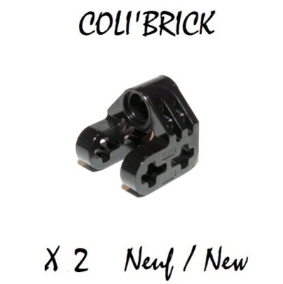 Lego 92907 - 2x Technic axle and Pin connector - Noir / Black - 42193 ...