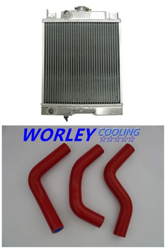 VIC-Aluminum radiator & RED HOSE for SUZUKI SWIFT GTI 1.0 1.3 1.6 1989 ...
