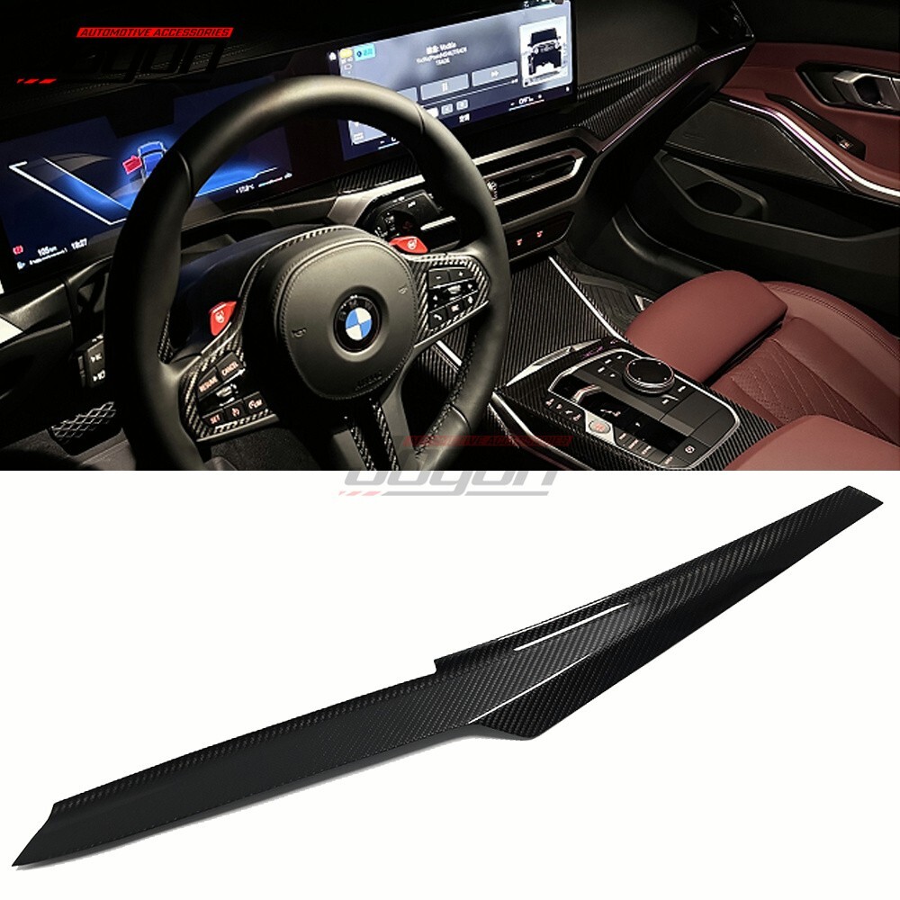 Carbon Front Dashboard Panel Trim Kit For BMW 3 Series G20 M340i 330i ...