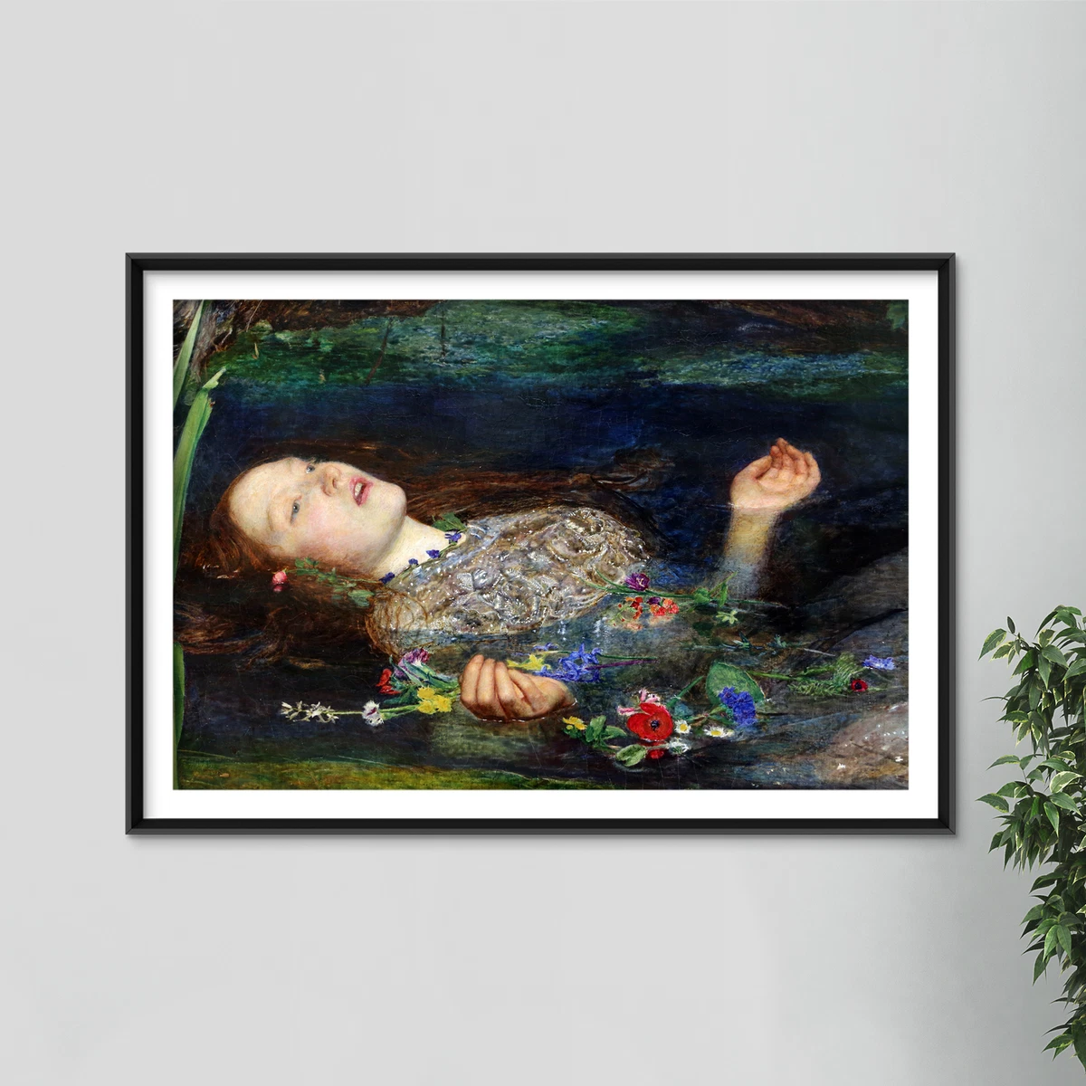 Ophelia Millais Detail