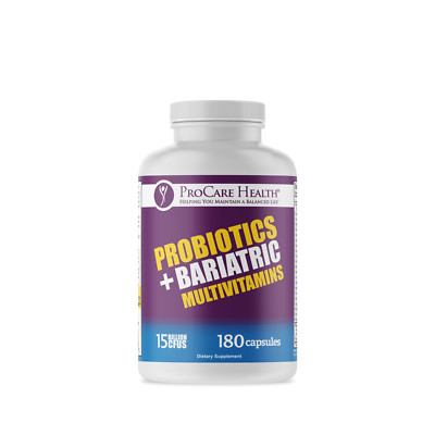 ProCare Health | Bariatric Multivitamin + Probiotics | 45mg Iron | 180 ...