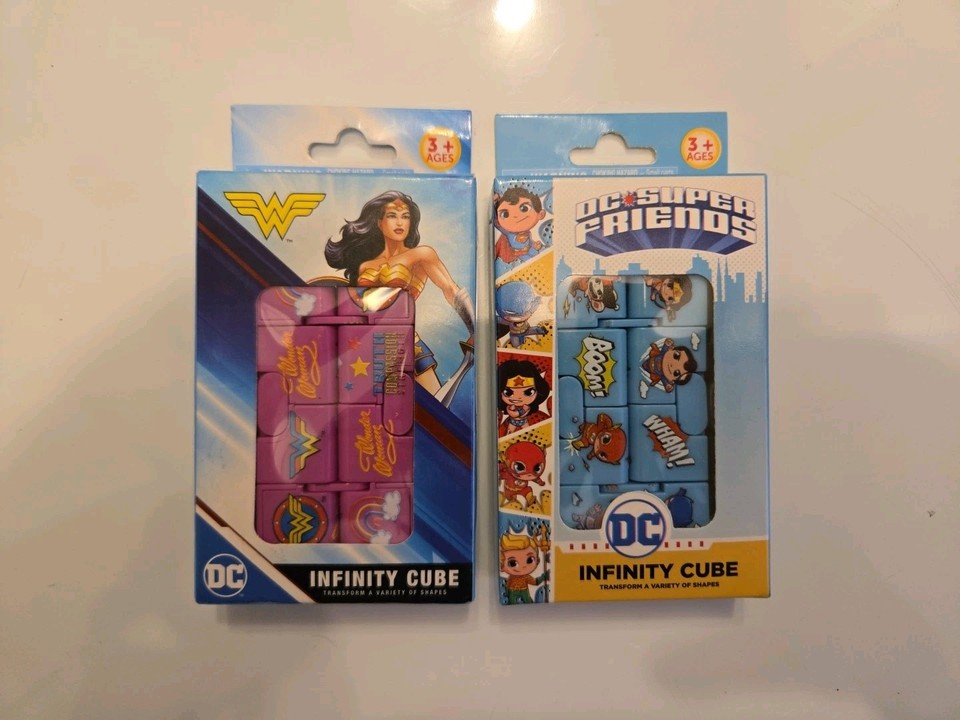 DC FRIENDS & Wonder Woman Infinity Cube Fidget Toy Anxiety Stress WB ...