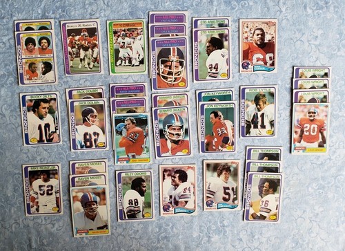 LOT 35 Topps Football 1977+BRONCOS~Bob Swenson,Gradishar,Morton,Wright ...