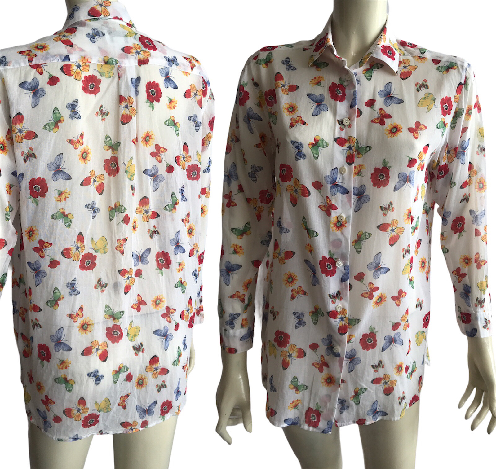 100 % cotton shirt in butterflies pattern - Gem
