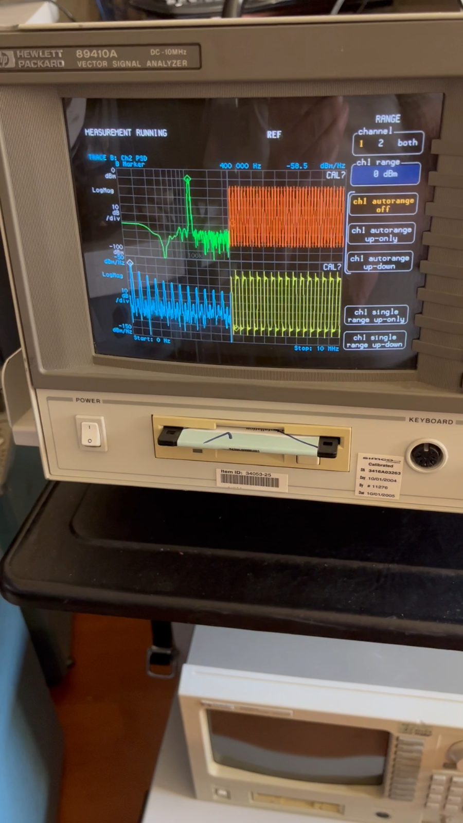 HP 89410A Vector Signal Analyzer - DC-10 MHz, OPT: 1C2,AY5,AY7, AY9 ...