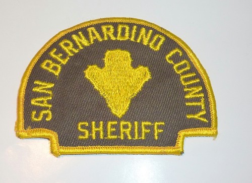 San Bernardino County California Sheriff Police Shoulder Patch CA ...
