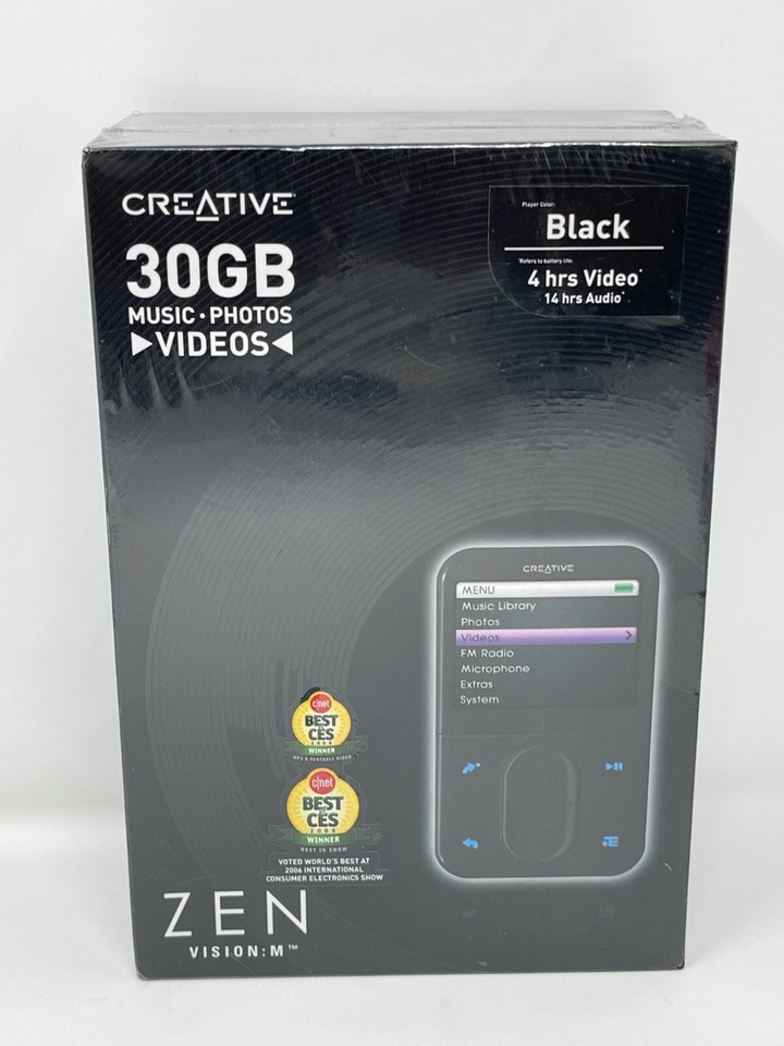 Creative Zen Vision M Digital Media MP3 Player FM Radio Voice Recorder Collectib 54651135093| eBay