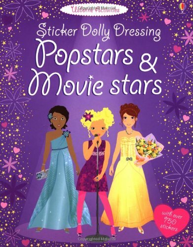 Popstars and Movie Stars (Usborne Sticker Dolly Dressing) By Fio | eBay