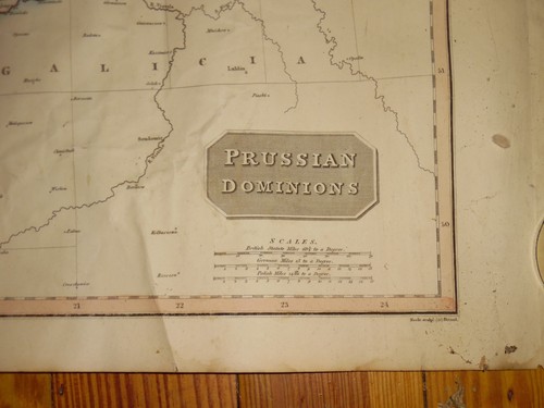 ROUGH Antique 1810 Pinkerton Modern Atlas Map Of Prussian Dominions ...